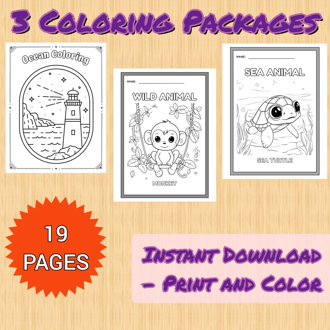 3 Different Package Coloring Pages, Preschool Activity, Preschool ...