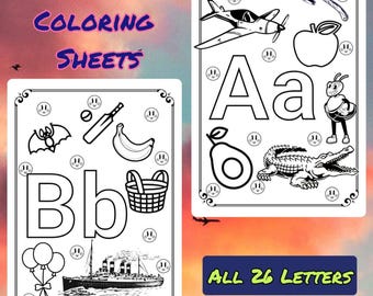 ABC Alphabet Coloring Pages, Letter Coloring Pages, Elementary School ...