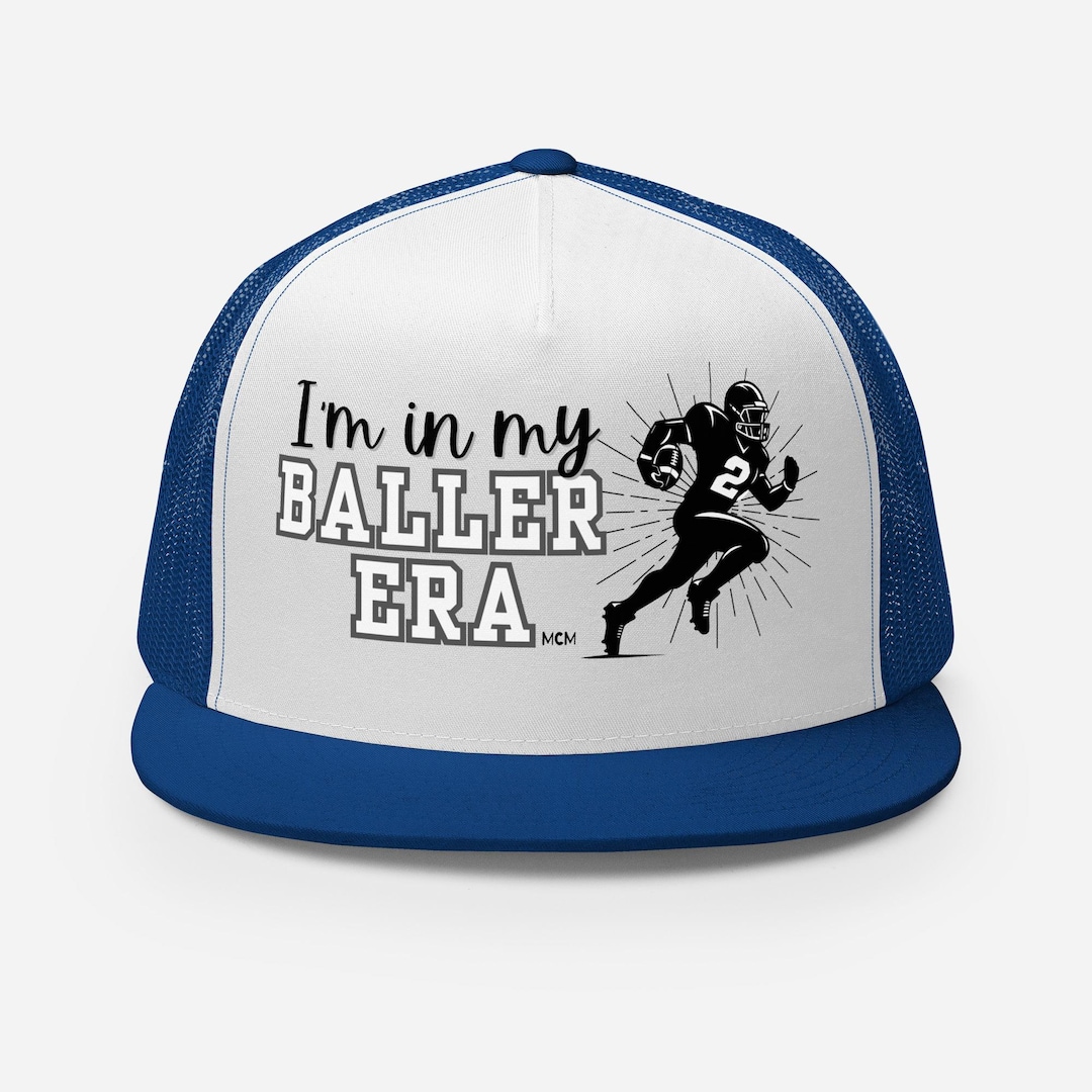 Football Mom Trucker Hat: in My Baller Era, Game Day Cap - Etsy