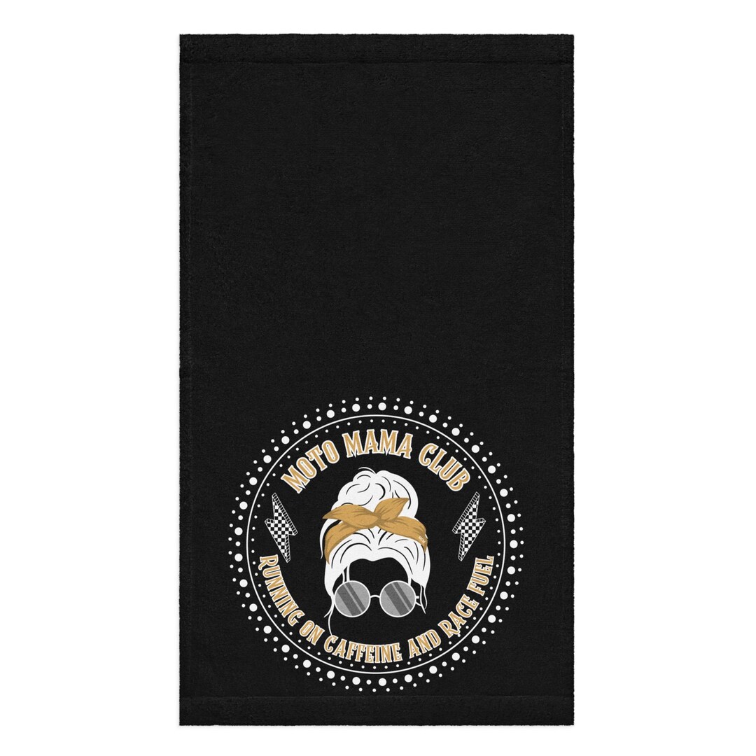Moto Mama Club Hand Towel | Motorcycle Mom Gift | Biker Mom Kitchen or ...