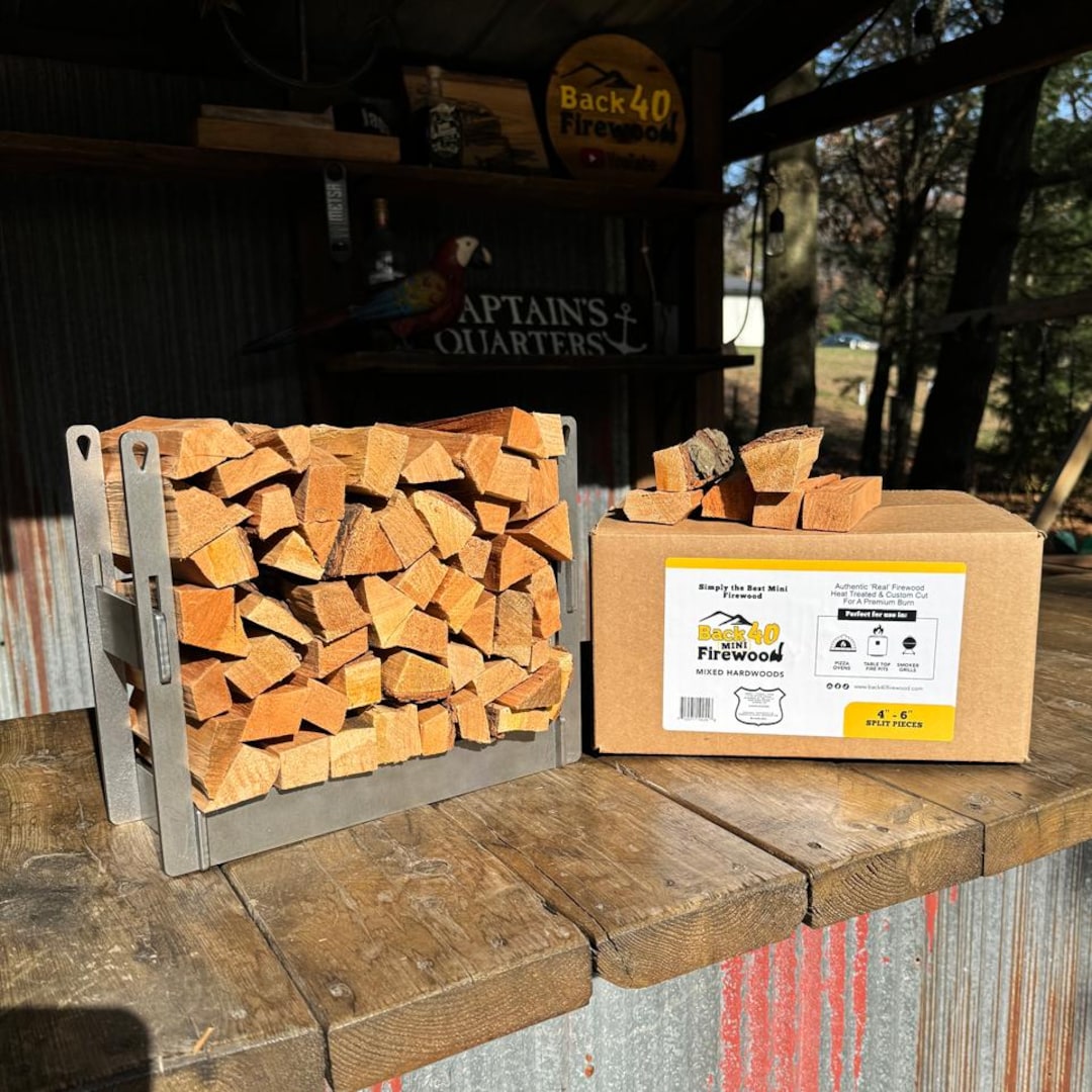 Mini Firewood Rack & Mini Firewood Bundle - Etsy