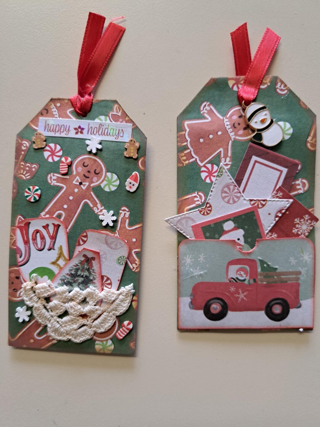 Christmas Hidden Paper Clip Tags - Etsy