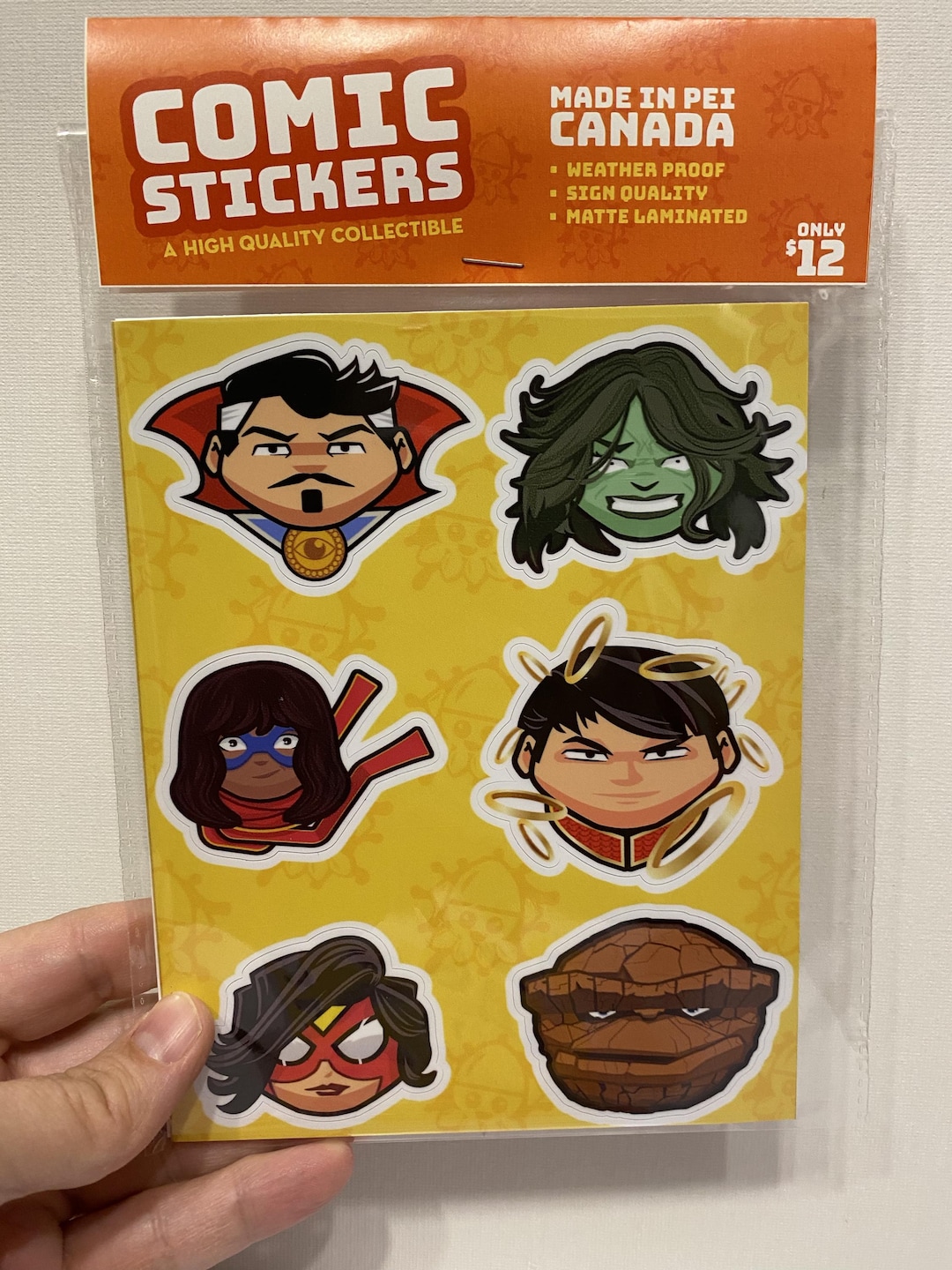 Marvel Comic Character Sticker Sheet 5