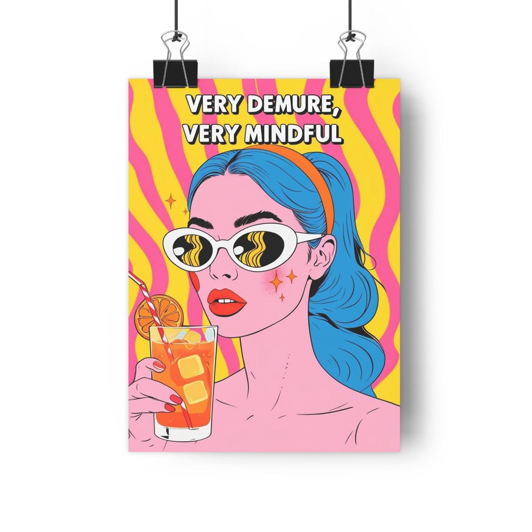 Very Demure Print - Etsy