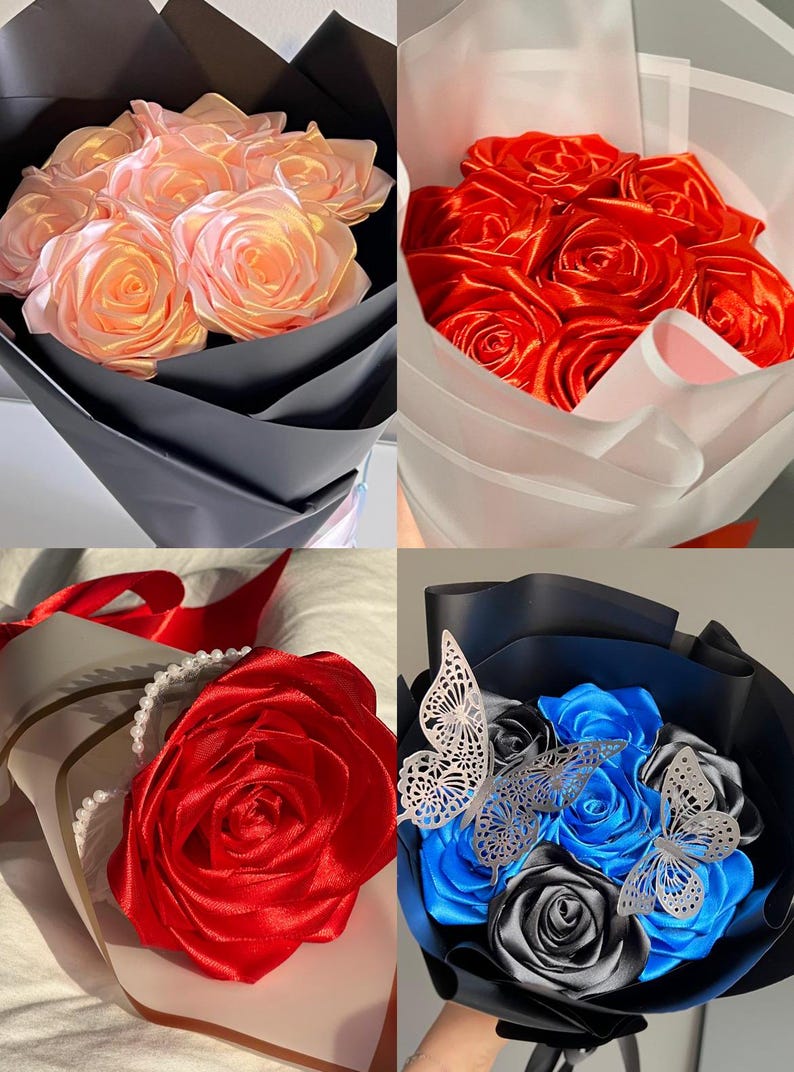 Personalized Eternal Rose Bouquet With Custom Message Forever Flowers Birthday Gift Mother's Day ...