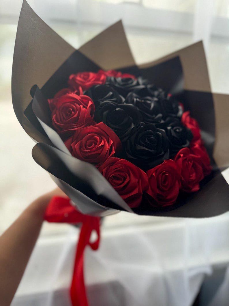 Personalized Eternal Rose Bouquet With Custom Message Forever Flowers Birthday Gift Mother's Day ...