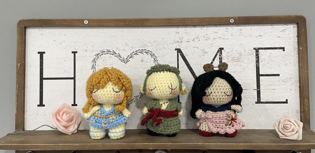 One Piece Dolls, One Piece, Crochet Doll, Amigurumi, Zoro, Nami, Nico ...