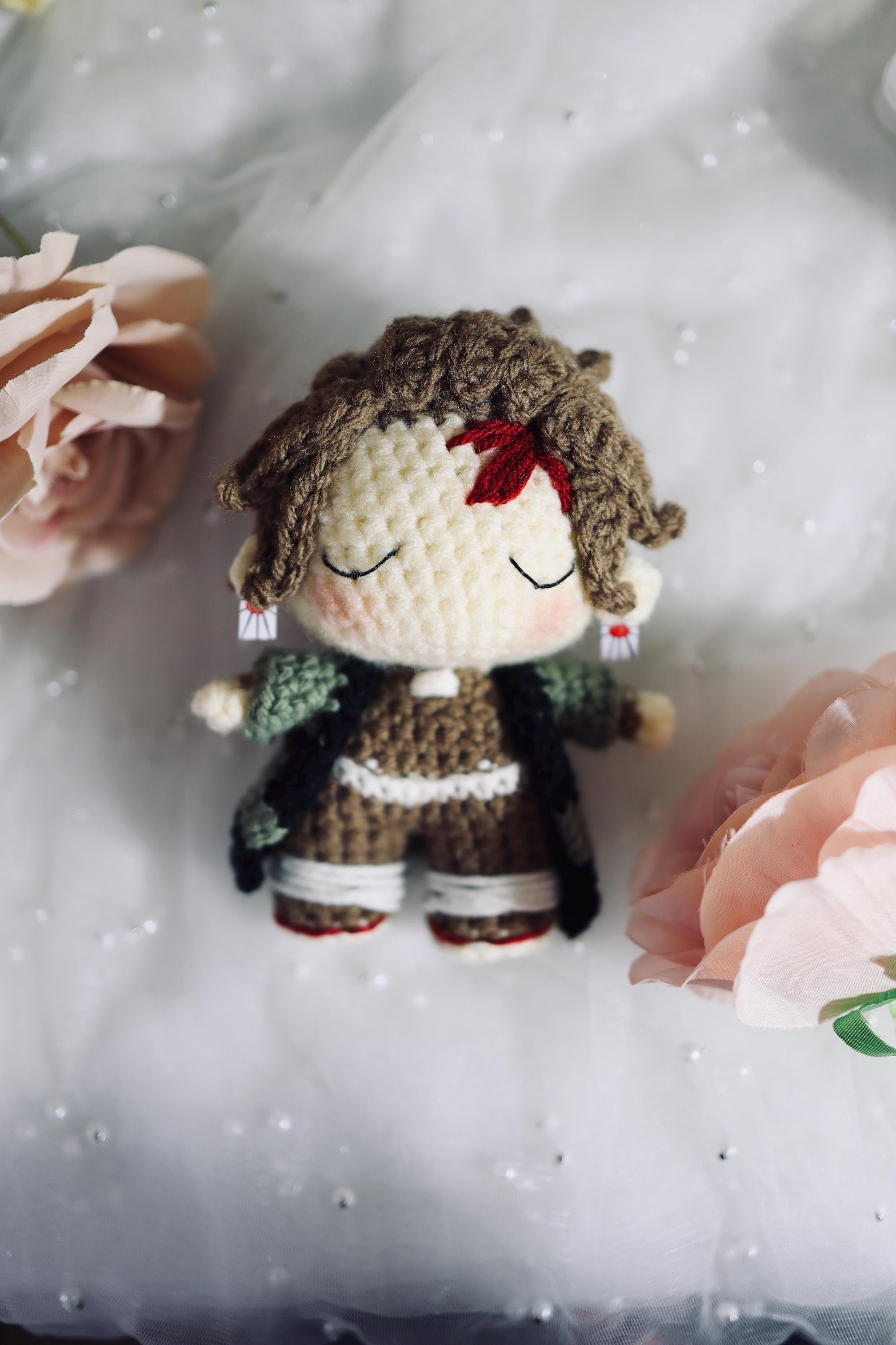 Nezuko Doll,nezuko Plushie,demon Slayer Doll, Crochet Tanjiro, Crochet ...