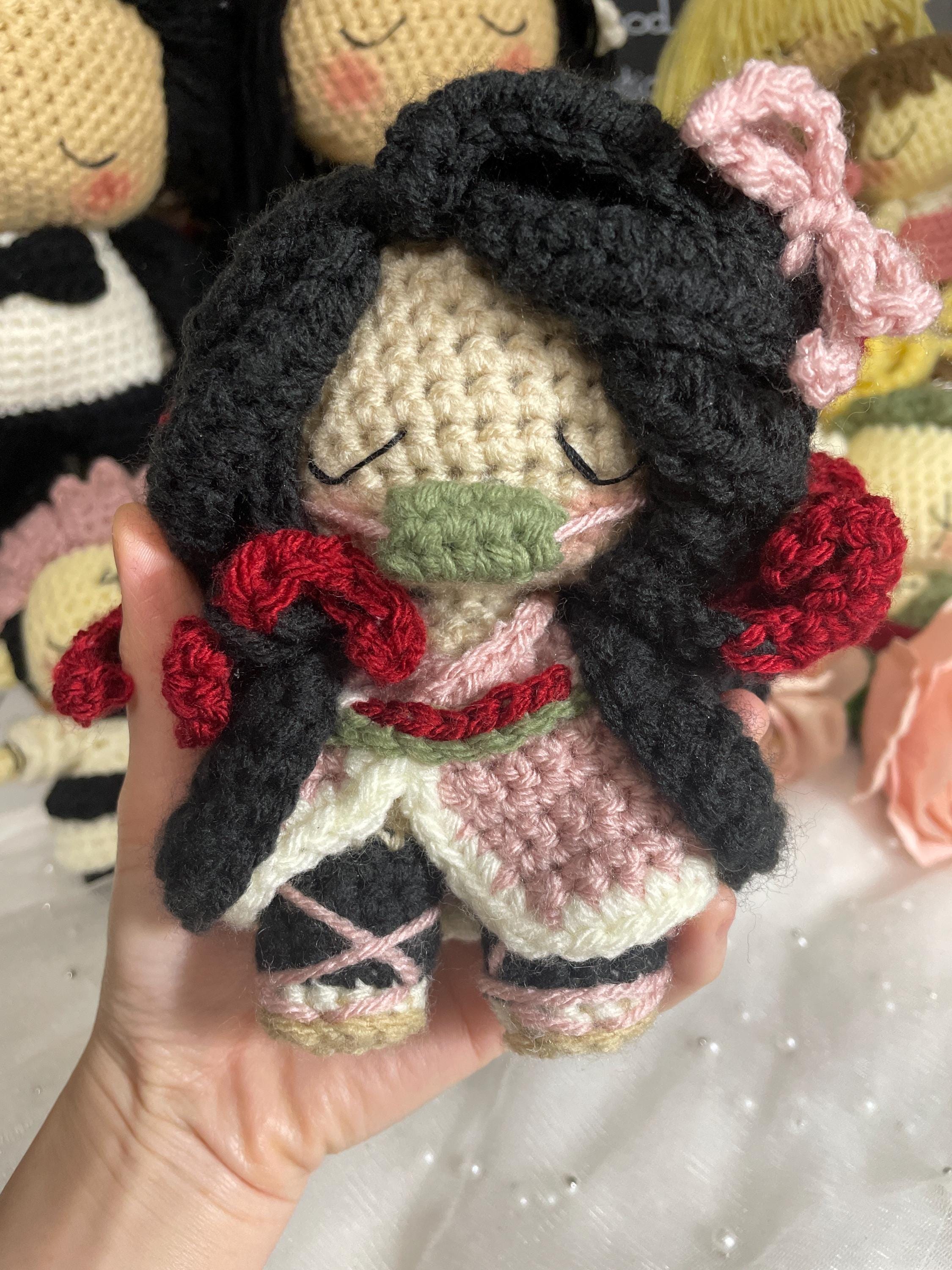 Nezuko Doll,nezuko Plushie,demon Slayer Doll, Crochet Tanjiro, Crochet ...