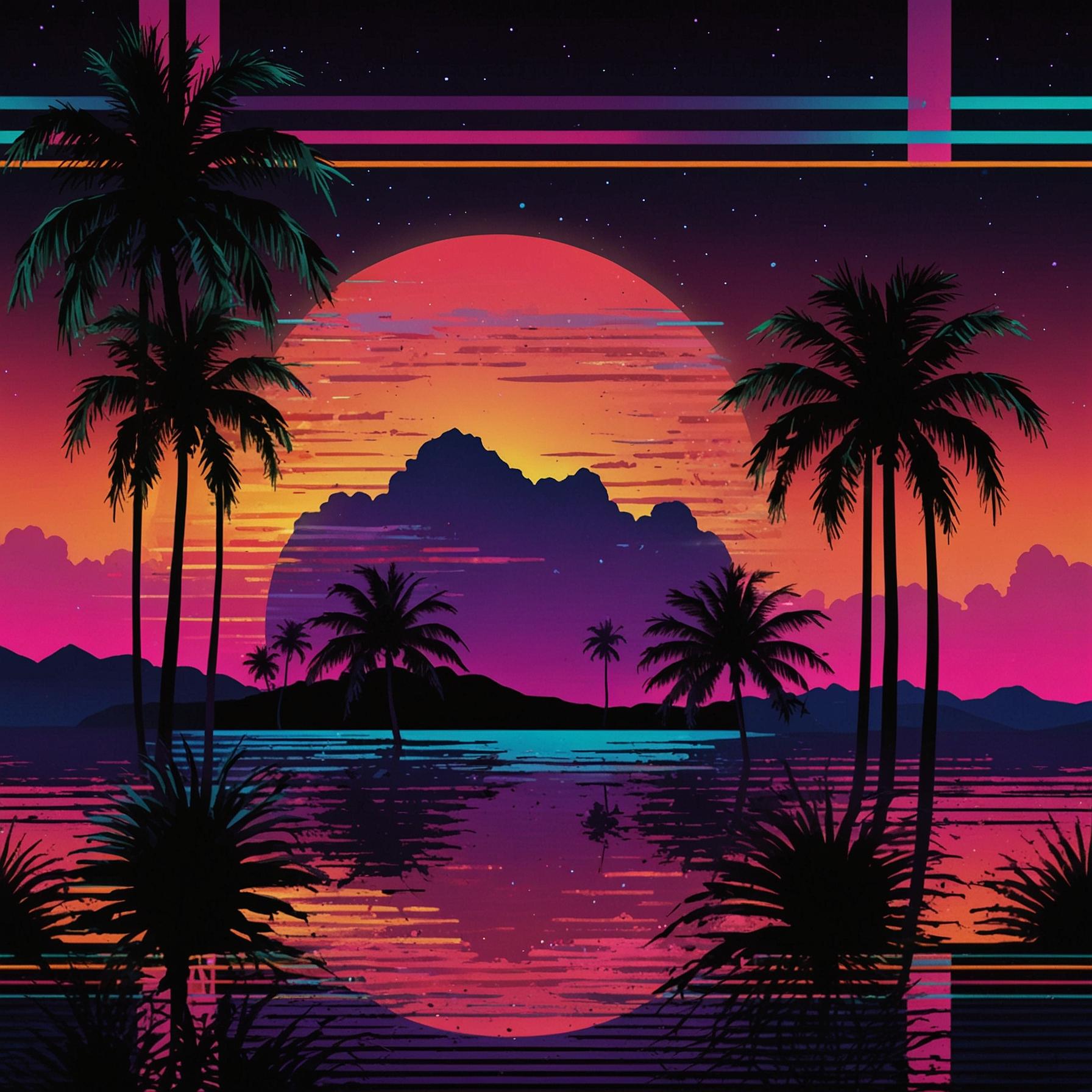 Retro 80s Synthwave T-shirt Design Bundle JPEG PNG SVG Files Custom ...