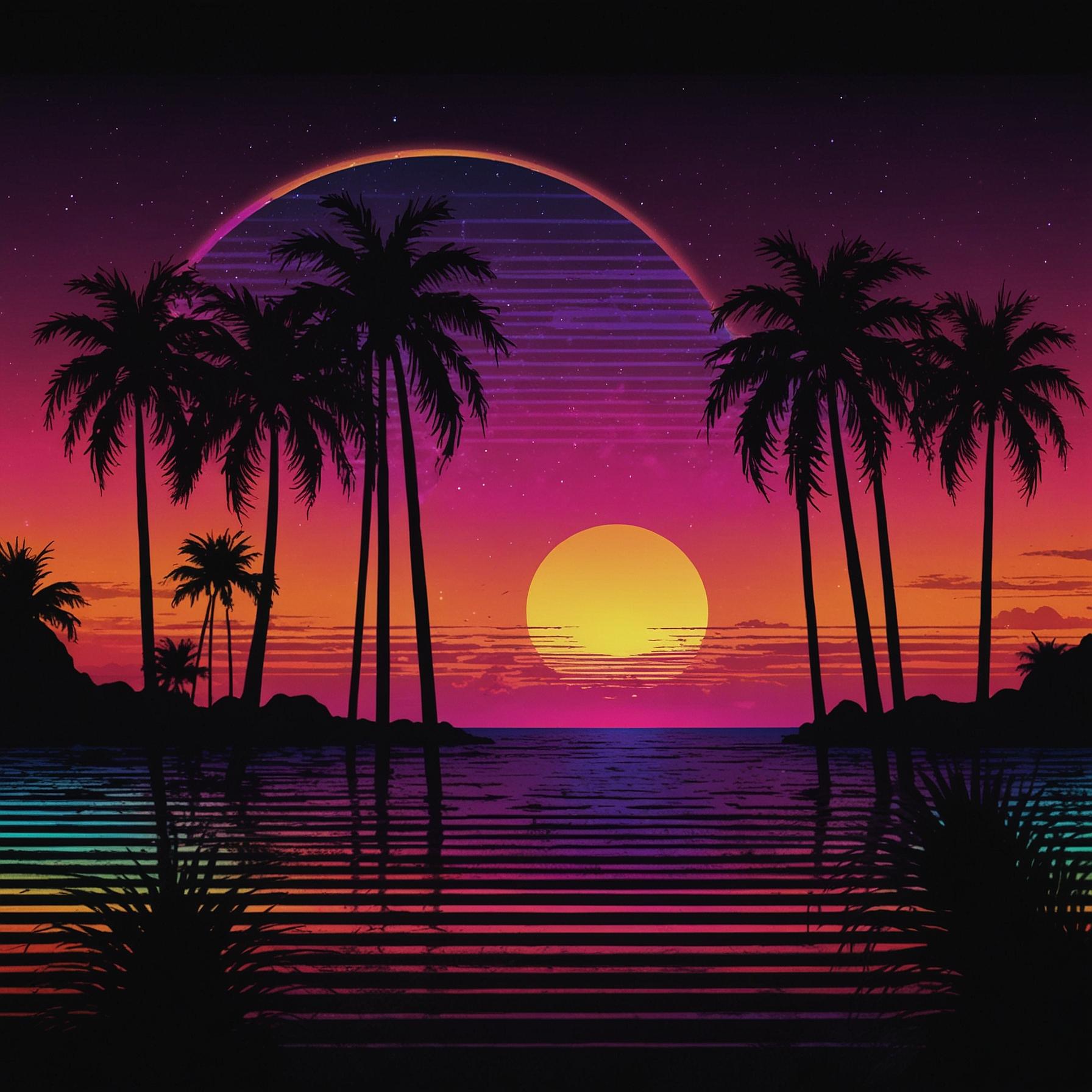 Retro 80s Synthwave T-shirt Design Bundle JPEG PNG SVG Files Custom ...