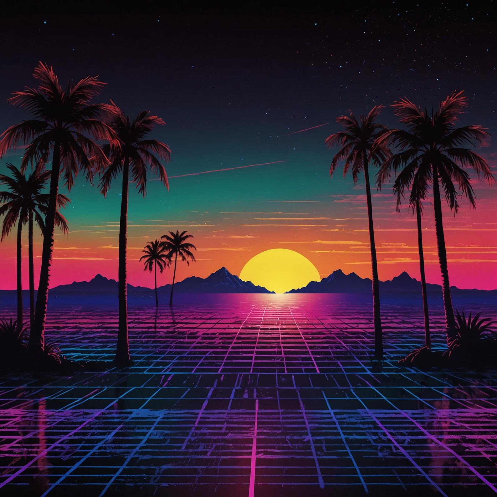 Retro 80s Synthwave T-shirt Design Bundle JPEG PNG SVG Files Custom ...