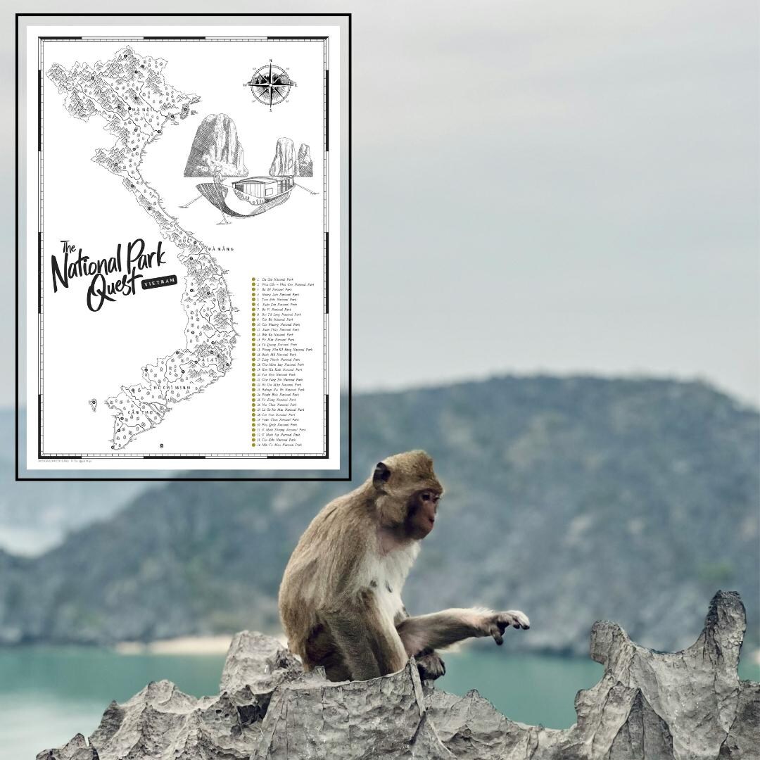 The Vietnam National Park Quest | Scratch Map | Travel Gift - Etsy
