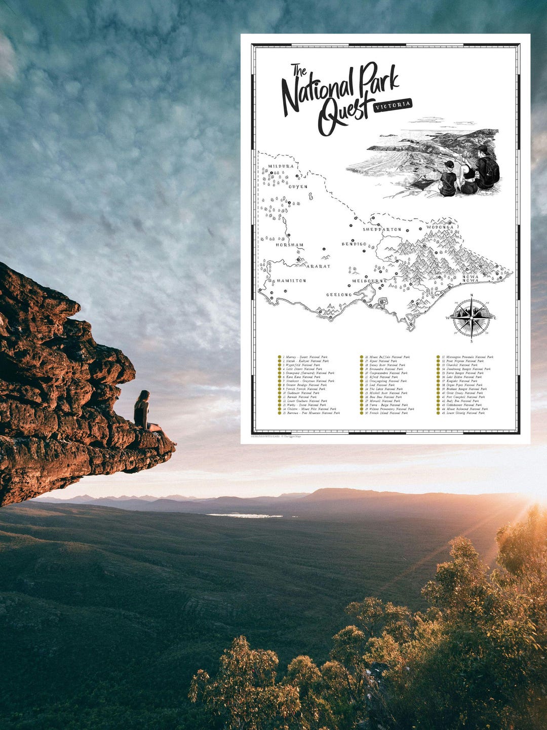 The Victoria National Park Quest | Scratch Map | Australia - Etsy