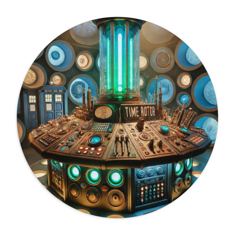 Time Lord Mouse Pad, Time Machine Console Design Sci-fi Computer ...