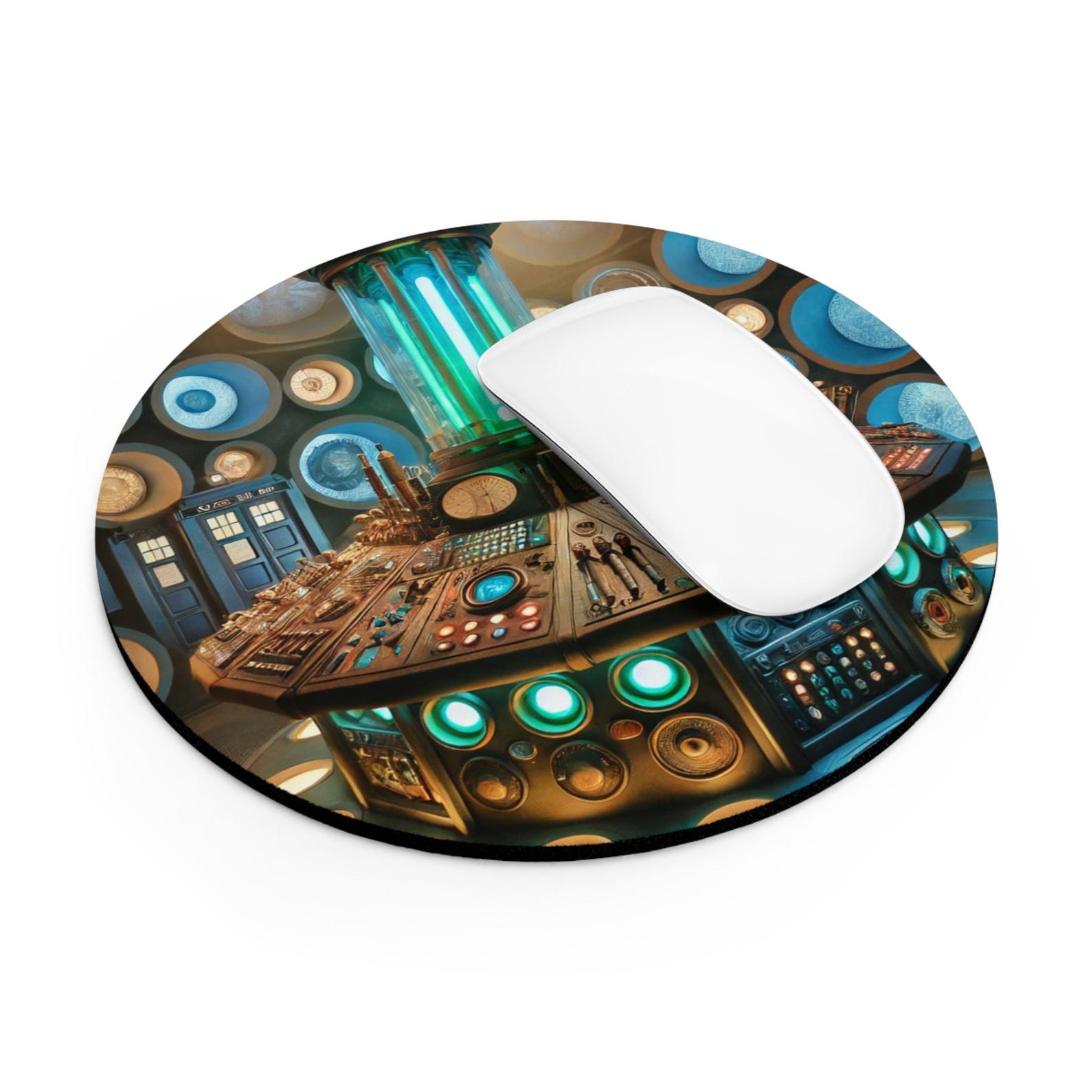 Time Lord Mouse Pad, Time Machine Console Design Sci-fi Computer ...
