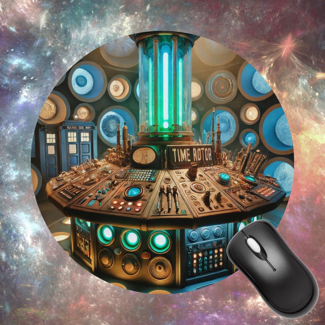 Time Lord Mouse Pad, Time Machine Console Design Sci-fi Computer ...