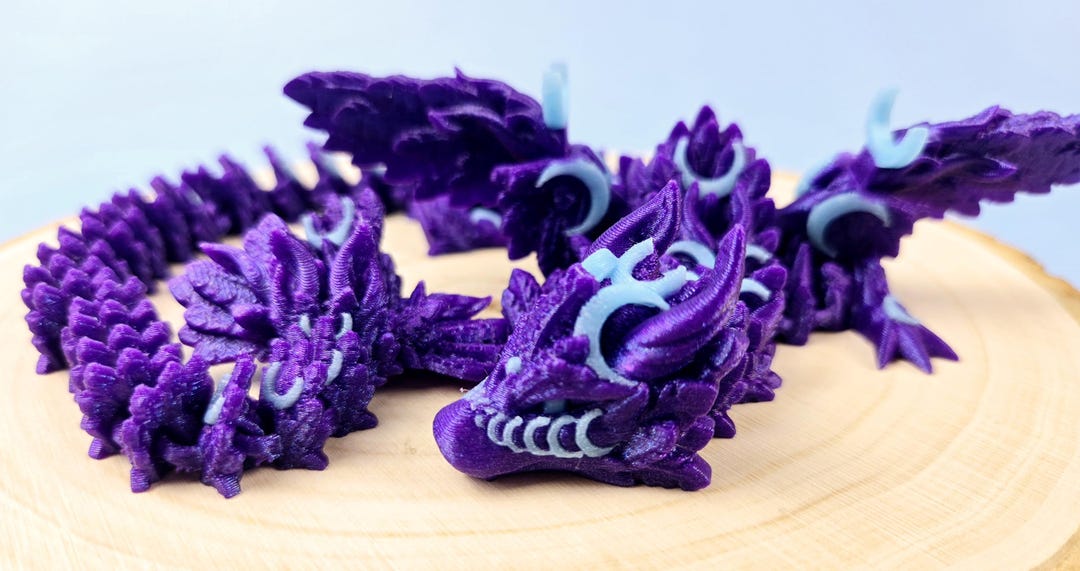 Articulated Lunarwing Dragon Long Fidget Toy Stress Relief Desk Pet ...