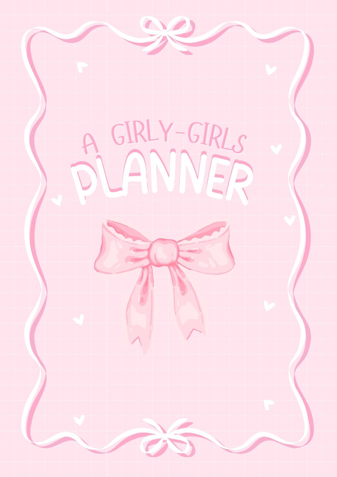 Girly Coquette Pink Digital Planner: Daily, Weekly, Budget (PDF ...