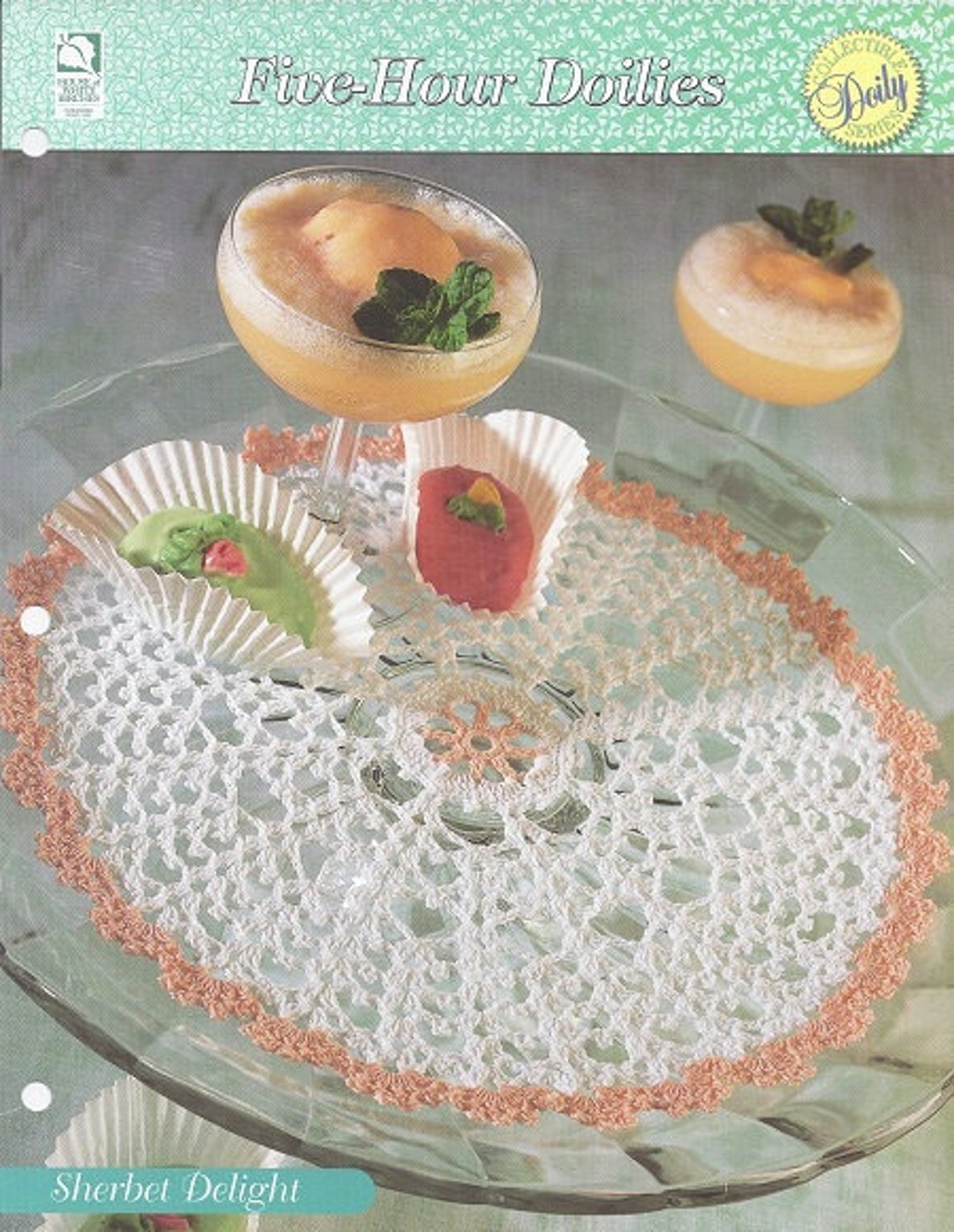 DS0017. Sherbet Delight-five-hour Doilies PATTERN ONLY - Etsy
