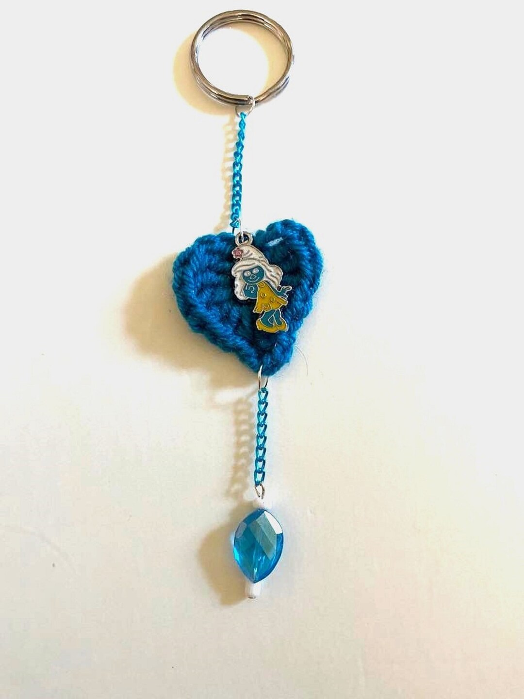 KC0012 Smurfette Key Chain - Etsy