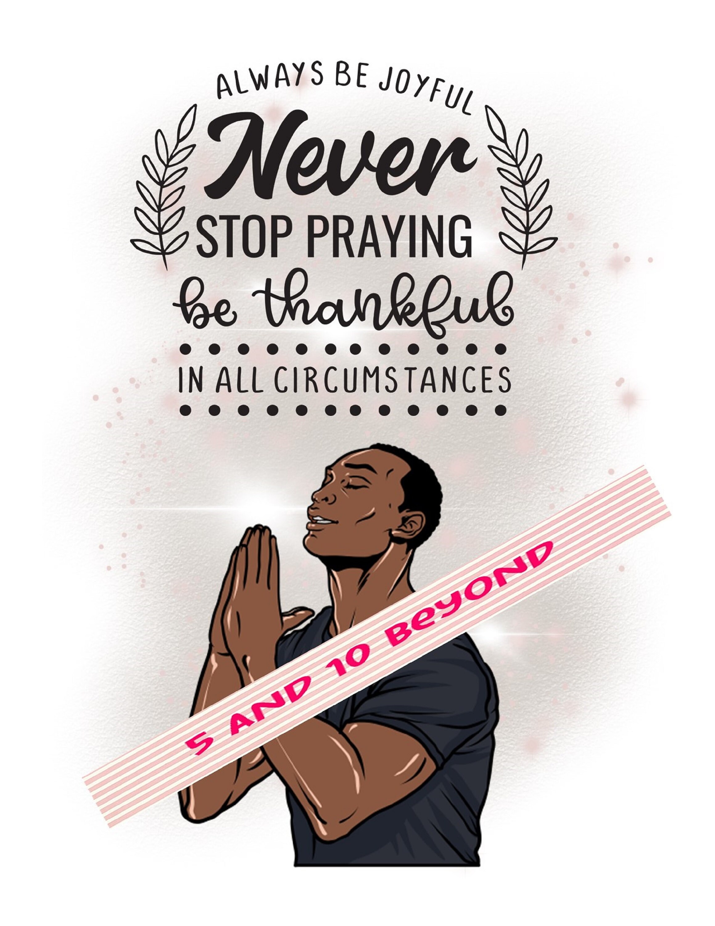 JN0190 Never Stop Praying - Etsy