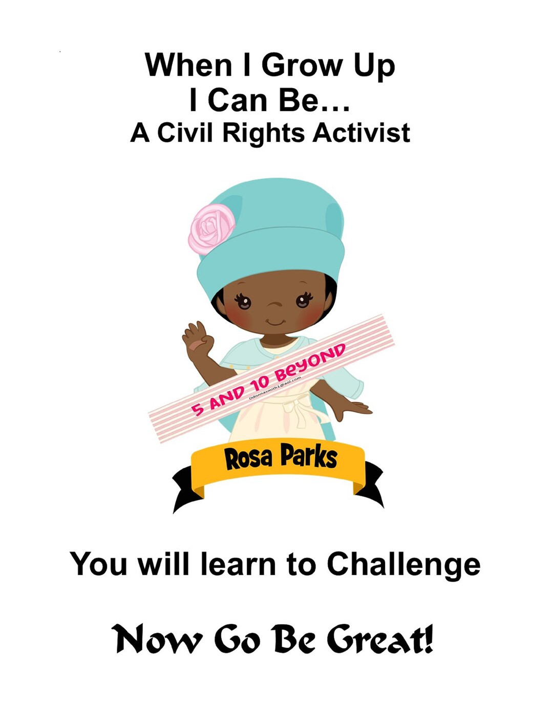 JN0121 When I Grow Up...challenge Like Rosa DOWNLOAD ONLY - Etsy