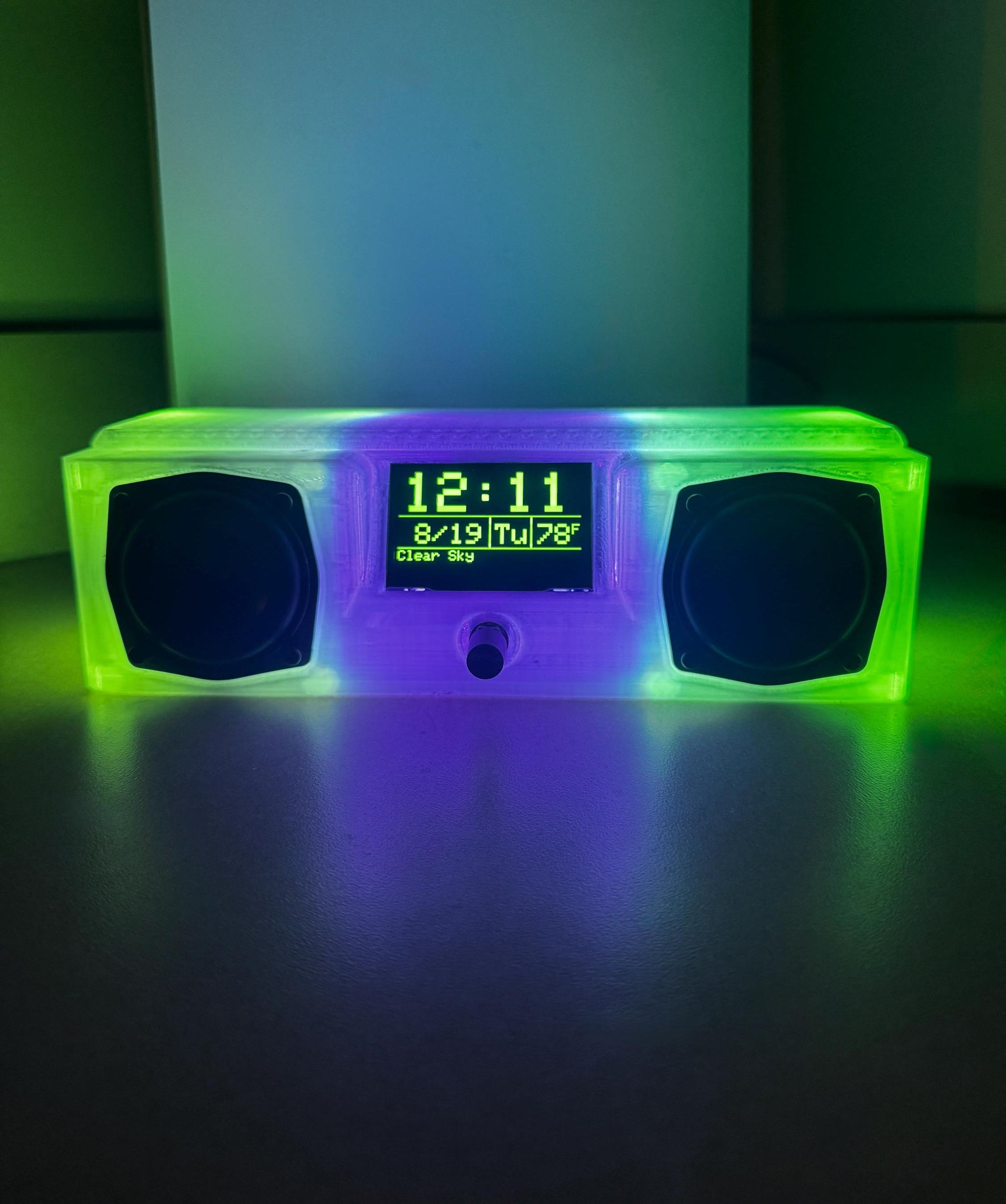 Desktop Weather Station & Clock | Visual Forecast With Dynamic RGB ...