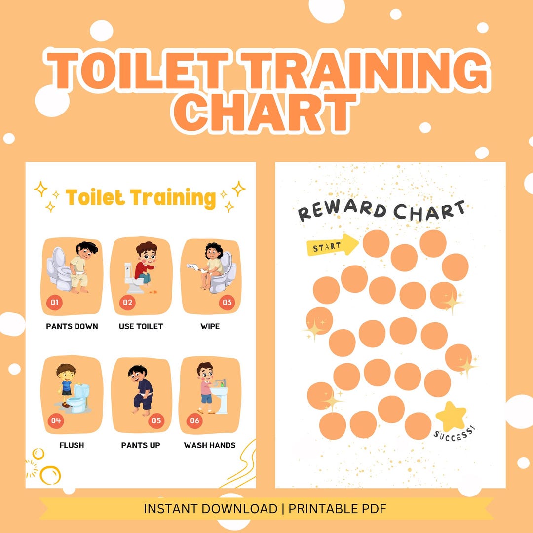 Toilet Training Reward Chart - Encouraging Potty Progress for Toddlers ...