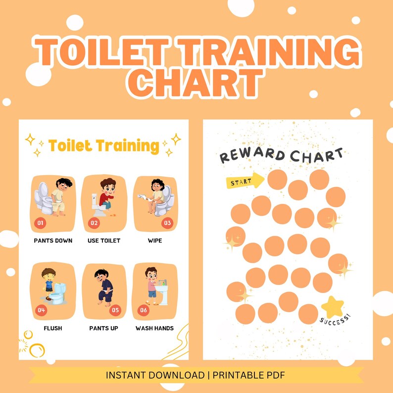 Toilet Training Reward Chart - Encouraging Potty Progress for Toddlers ...