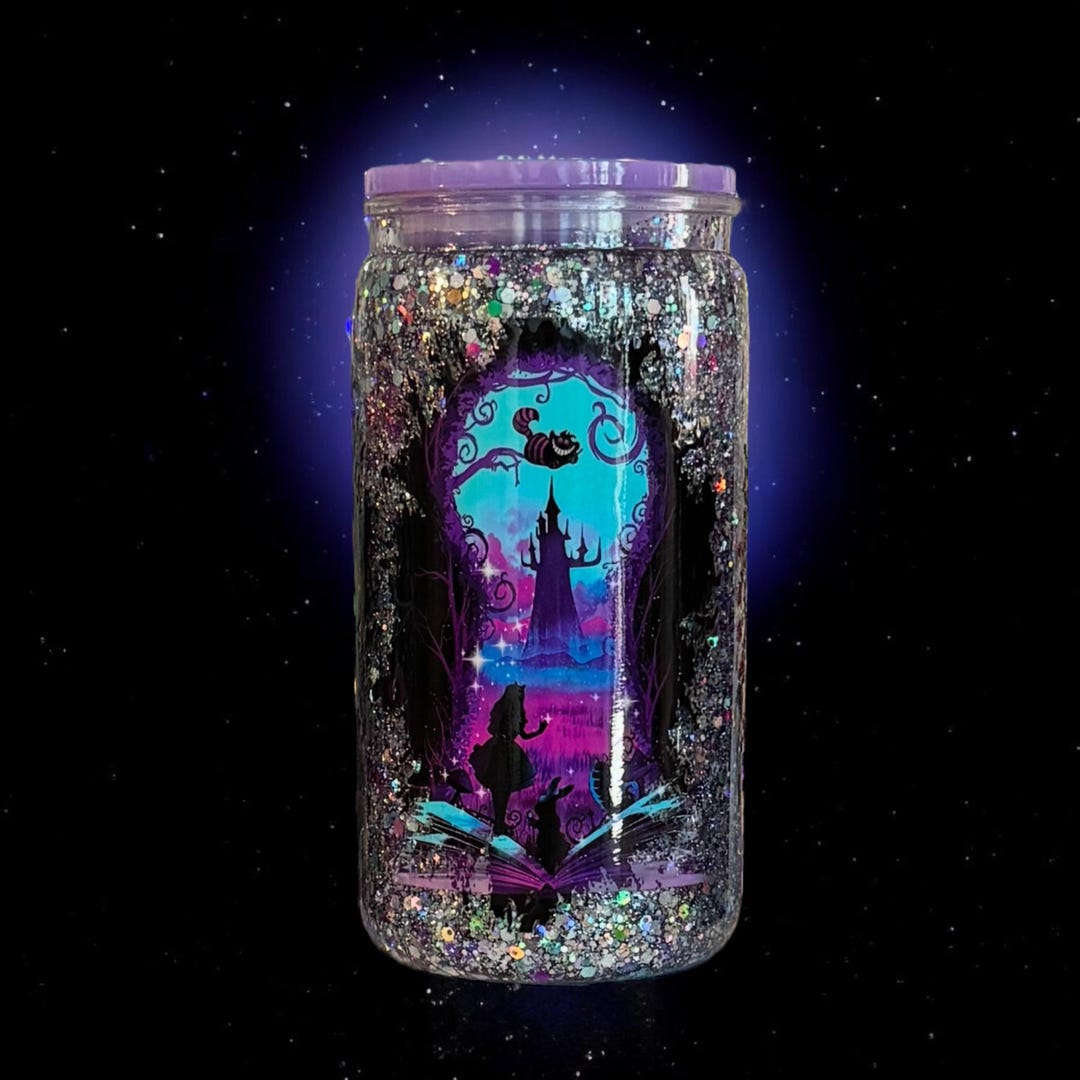 16 Oz Plastic Alice in Wonderland Snow Globe Tumbler - Etsy