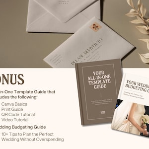 Olive Floral Essential Bundle | DIY Wedding Invitation, Minimalist ...