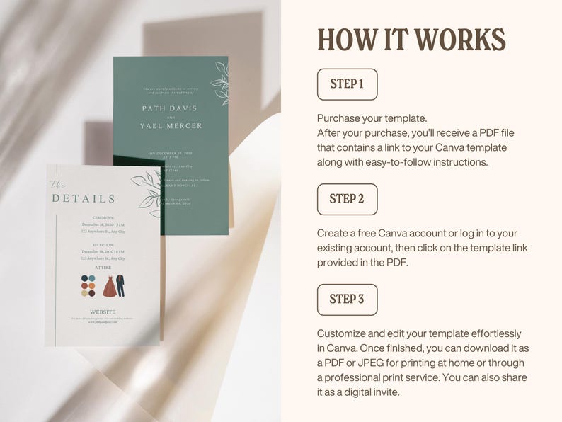 Wedding Entourage Template Canva Editable Wedding Entourage, DIY ...