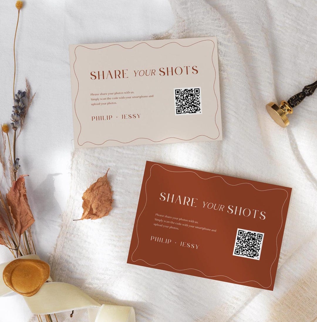 QR Code for Photobook Card Template | Share Your Shots QR Code, QR Code ...