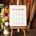Retro Arc Wedding Seating Chart Template (digital Download) - Etsy