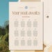 Retro Arc Wedding Seating Chart Template (digital Download) - Etsy