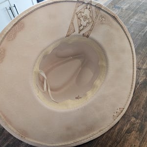 Custom Burned Aztec Hat - Etsy