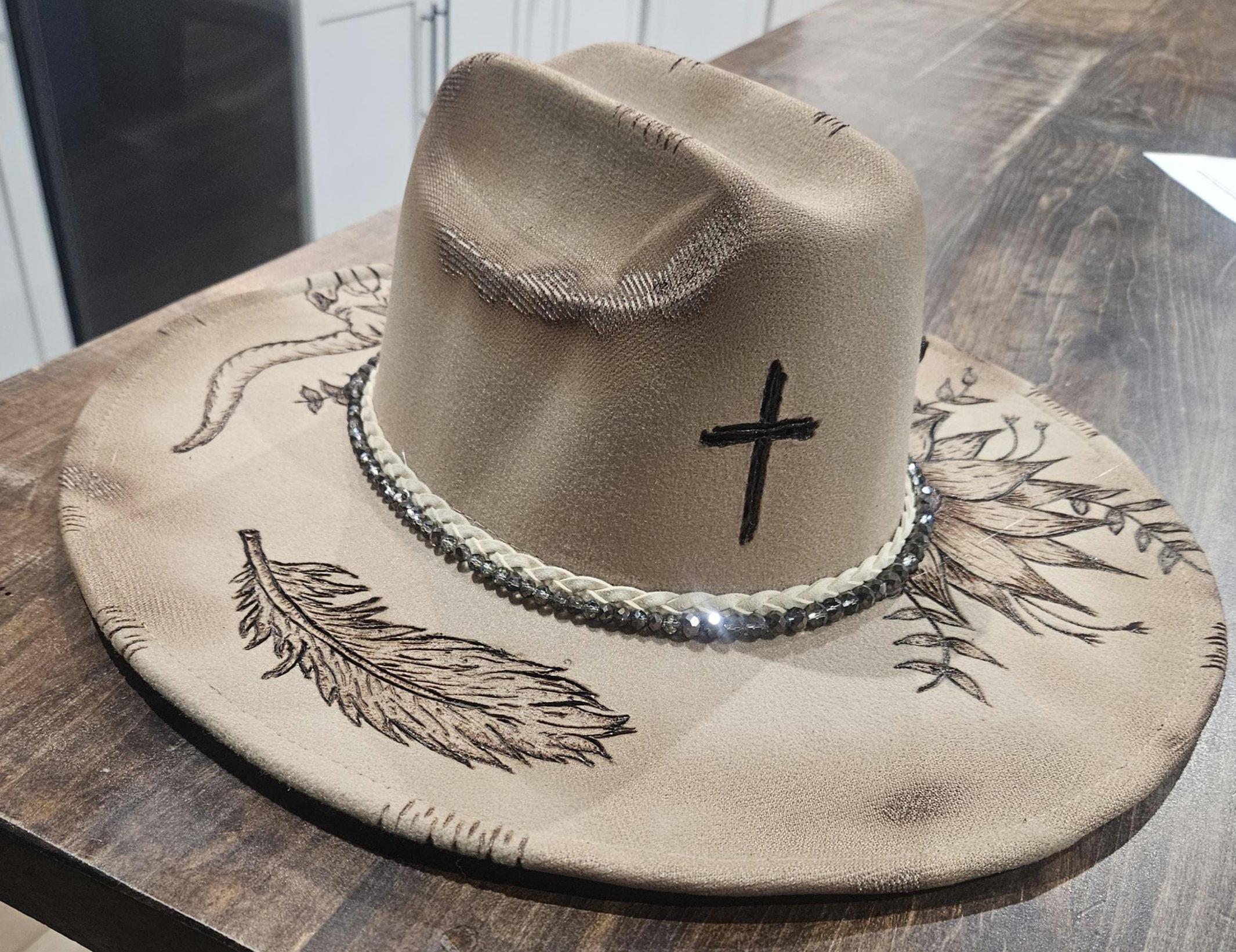 Custom Burned Southwestern Hat - Etsy