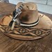 Custom Order Burned Aztec Hat With Brand - Etsy