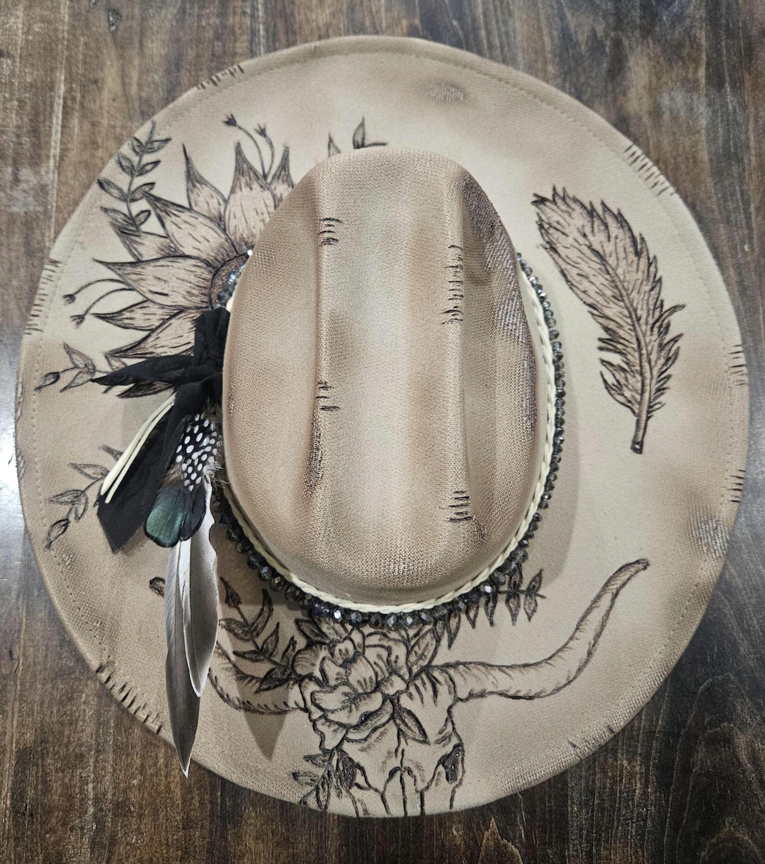 Custom Burned Southwestern Hat - Etsy