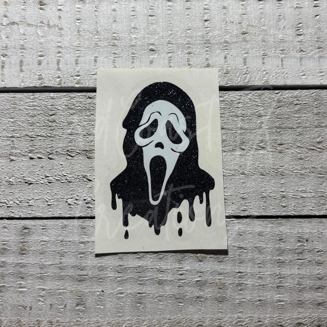 Dripping Ghost Face Inspired Decal - Etsy