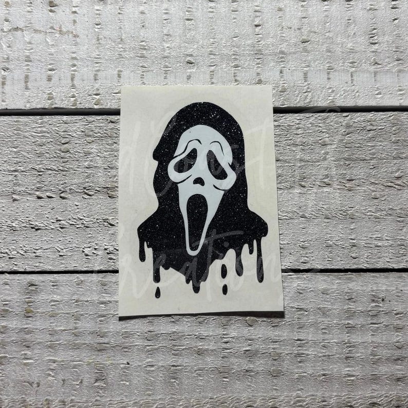 Dripping Ghost Face Inspired Decal - Etsy