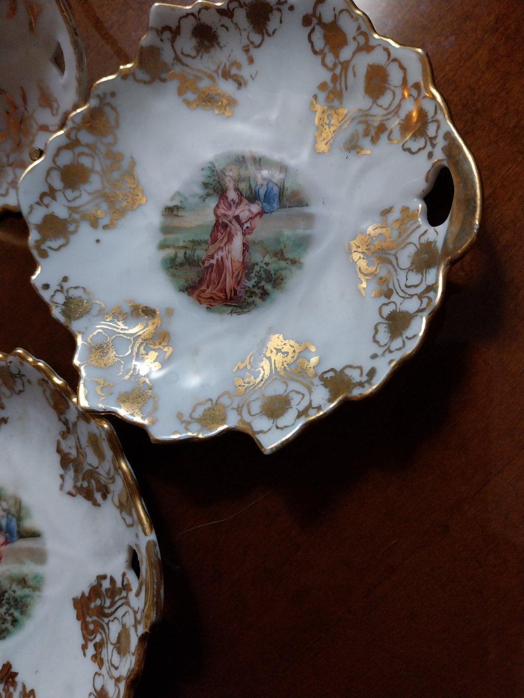 Vintage Japanese Set of 4 ROYAL SAJI Small Porcelain Plates With Floral ...