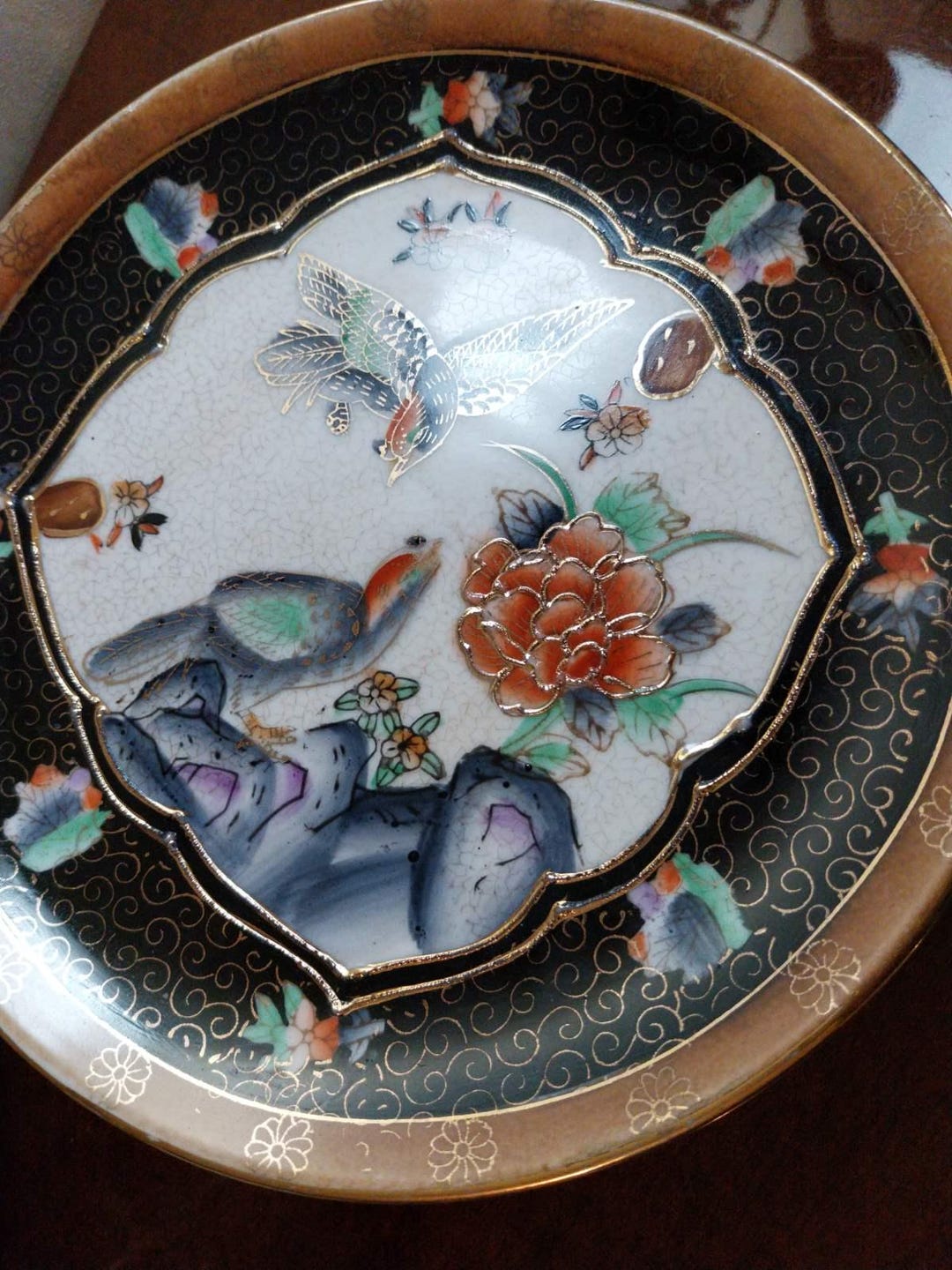 Royal Satsuma Porcelain Plate, Hand Painted | Antique Japanese Satsuma ...