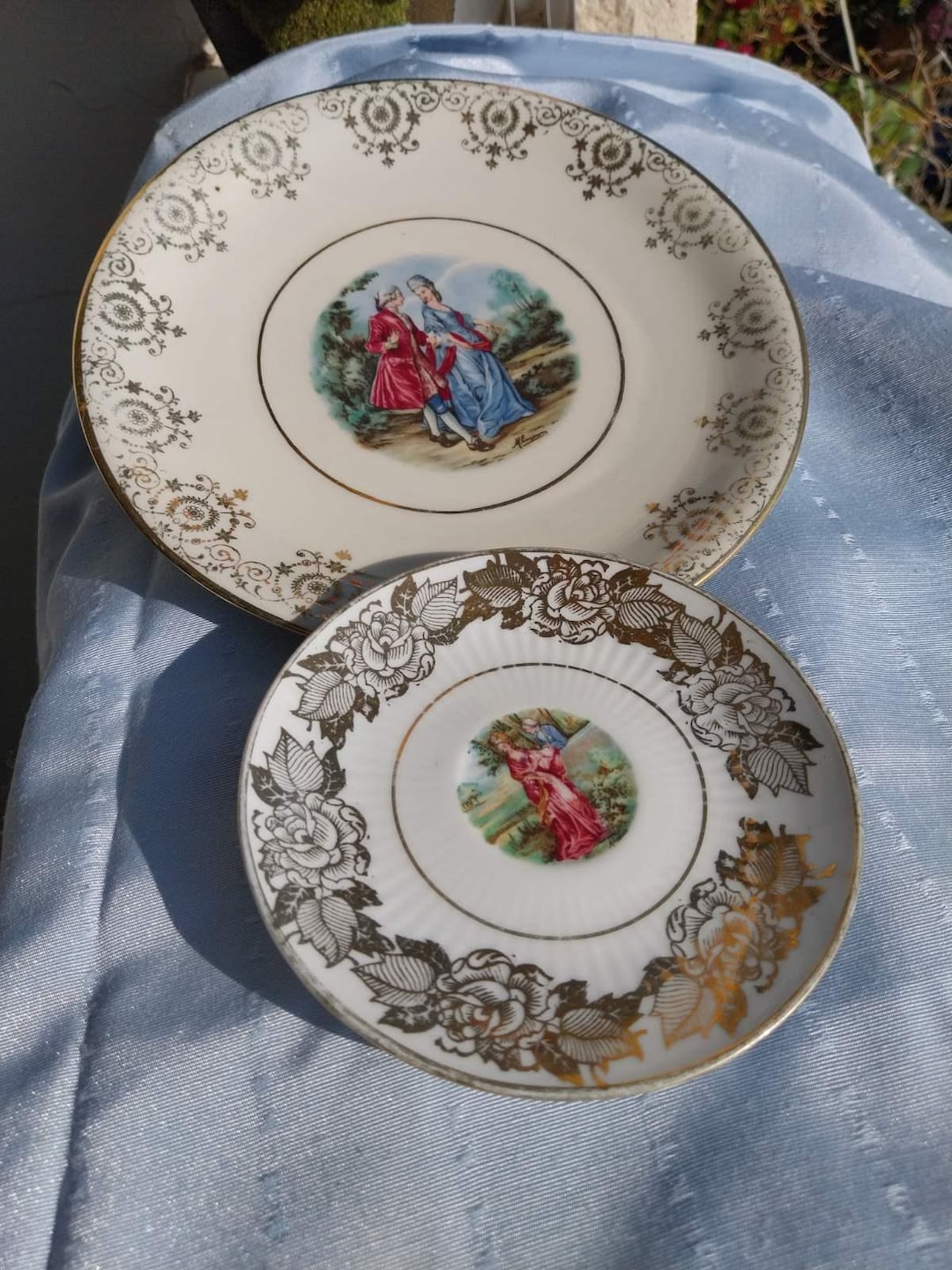 Vintage ZEH Scherzer Bavaria Porcelain Plate With 22k Gold Rim & Gift ...