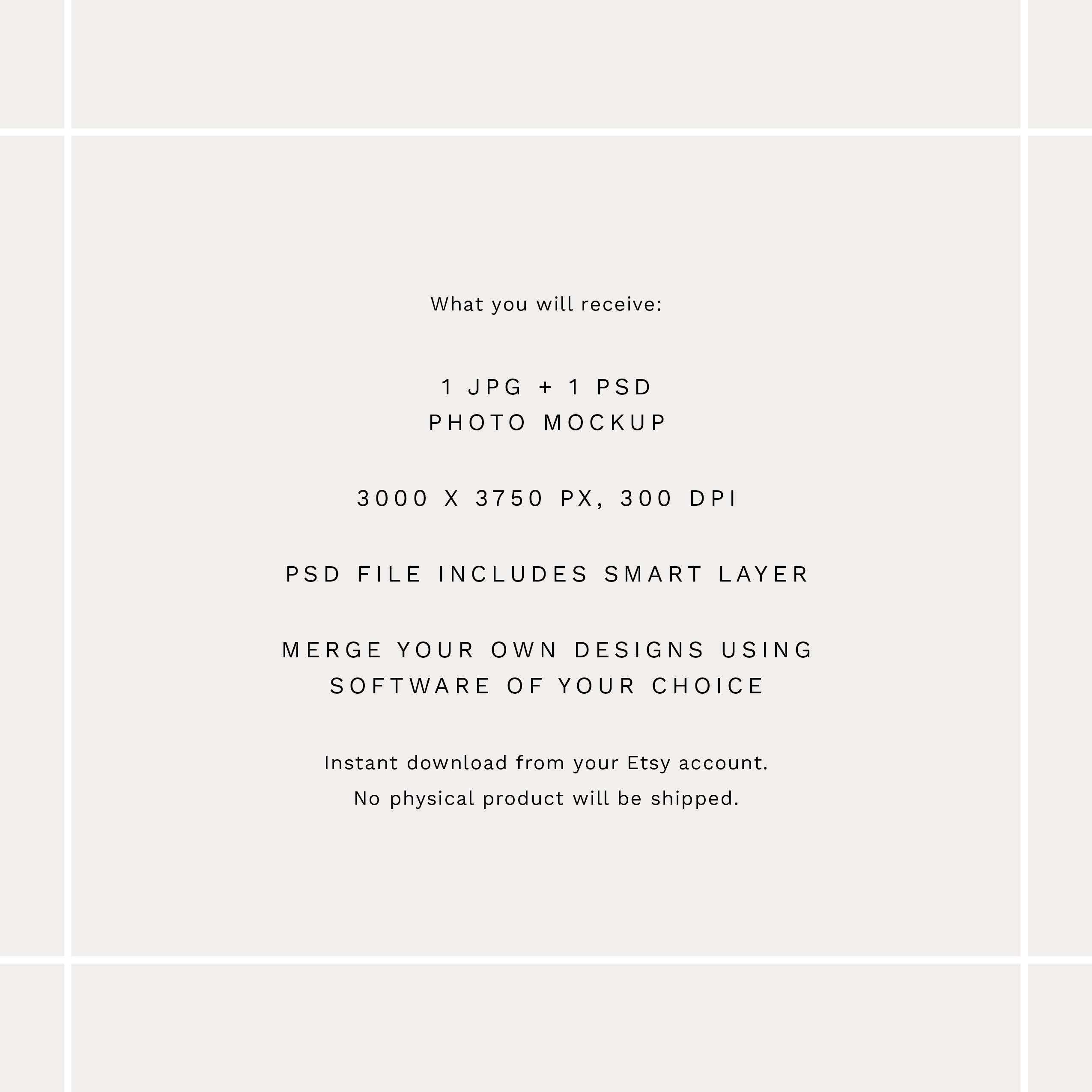 Dusty Blue Card Mockup, Wedding Invitation Mockup, Blank 5x7 Mockup ...