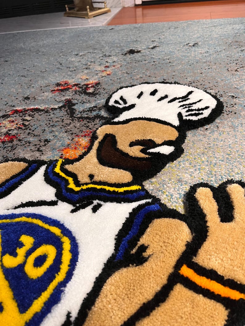 Steph (chef) Curry Warriors Rug - Etsy
