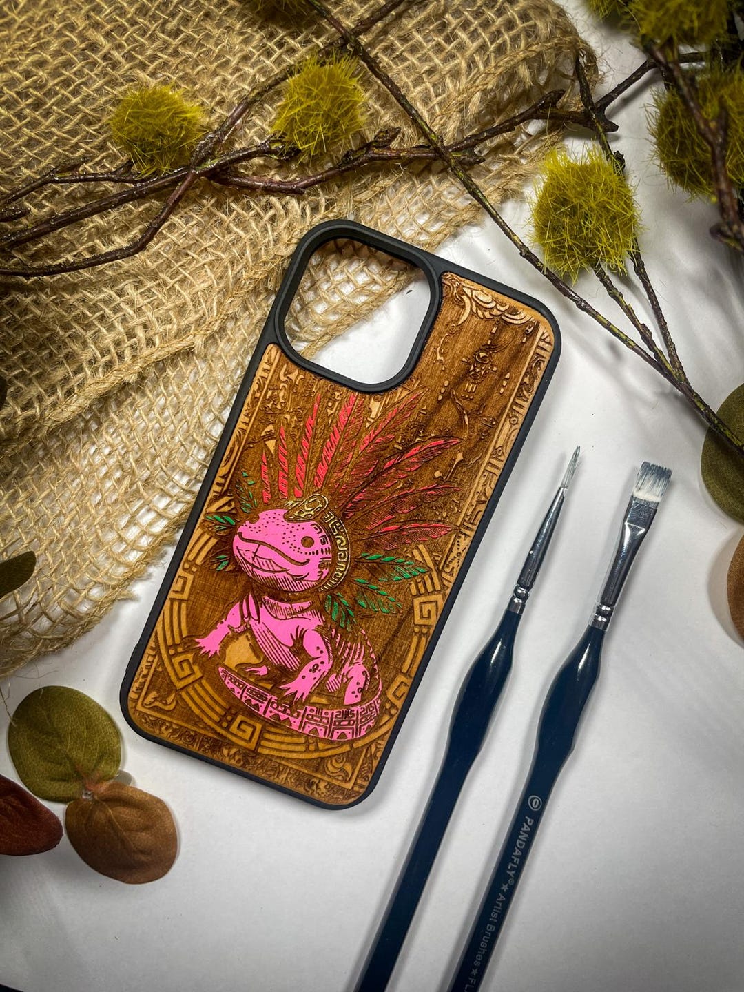 Cute Axolotl Xochimilco Animal Mexican Aztec Mayan Engraved Latin ...