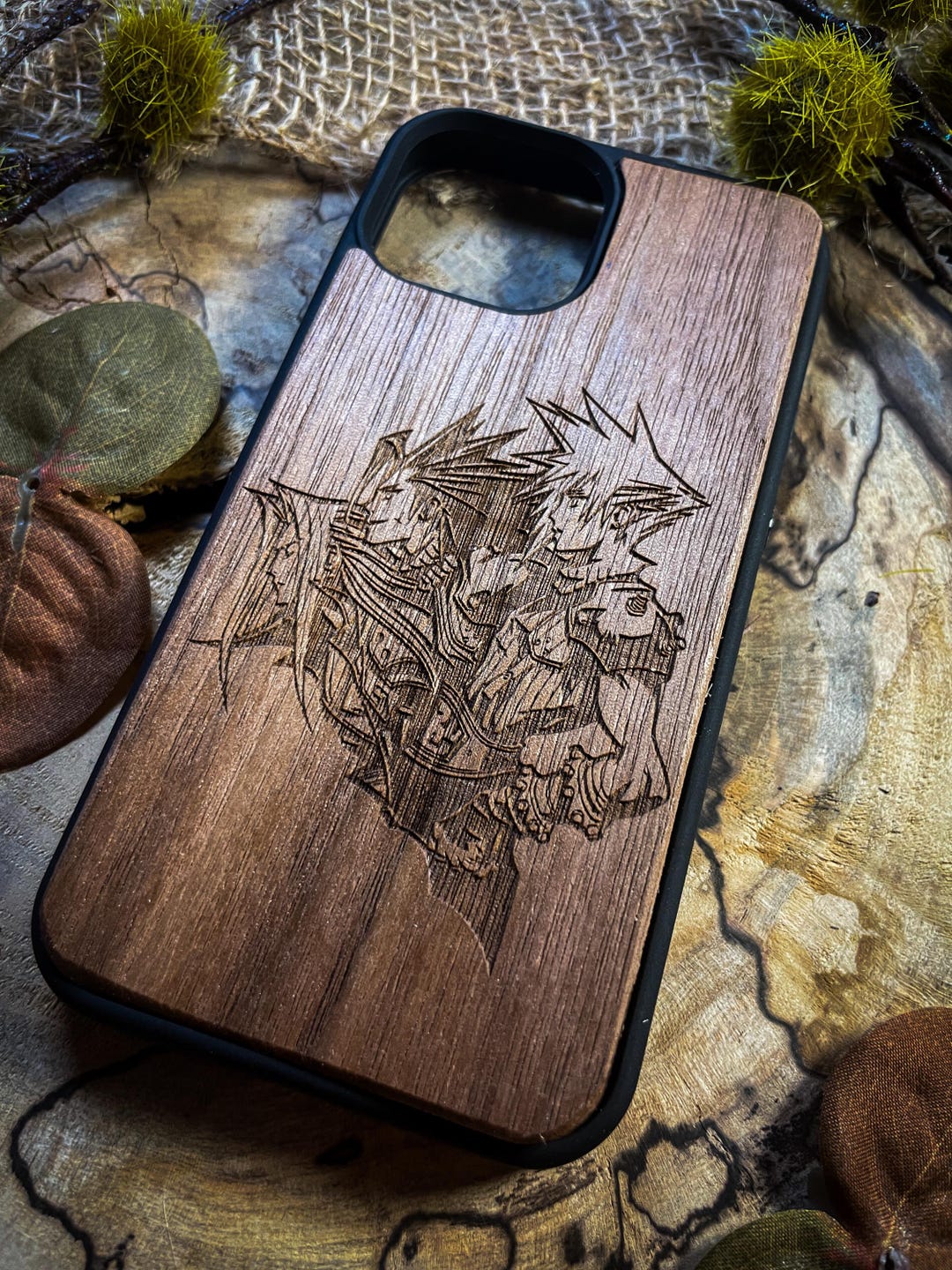 Fantasy Game Sword Inspired Wood Phone Case for Iphone, Samsung, and ...