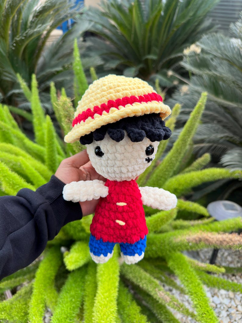 Luffy One Piece Crochet Plushie - Etsy